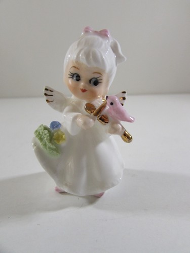 Miniature Bone China Angel with Violin Figurine | eBay