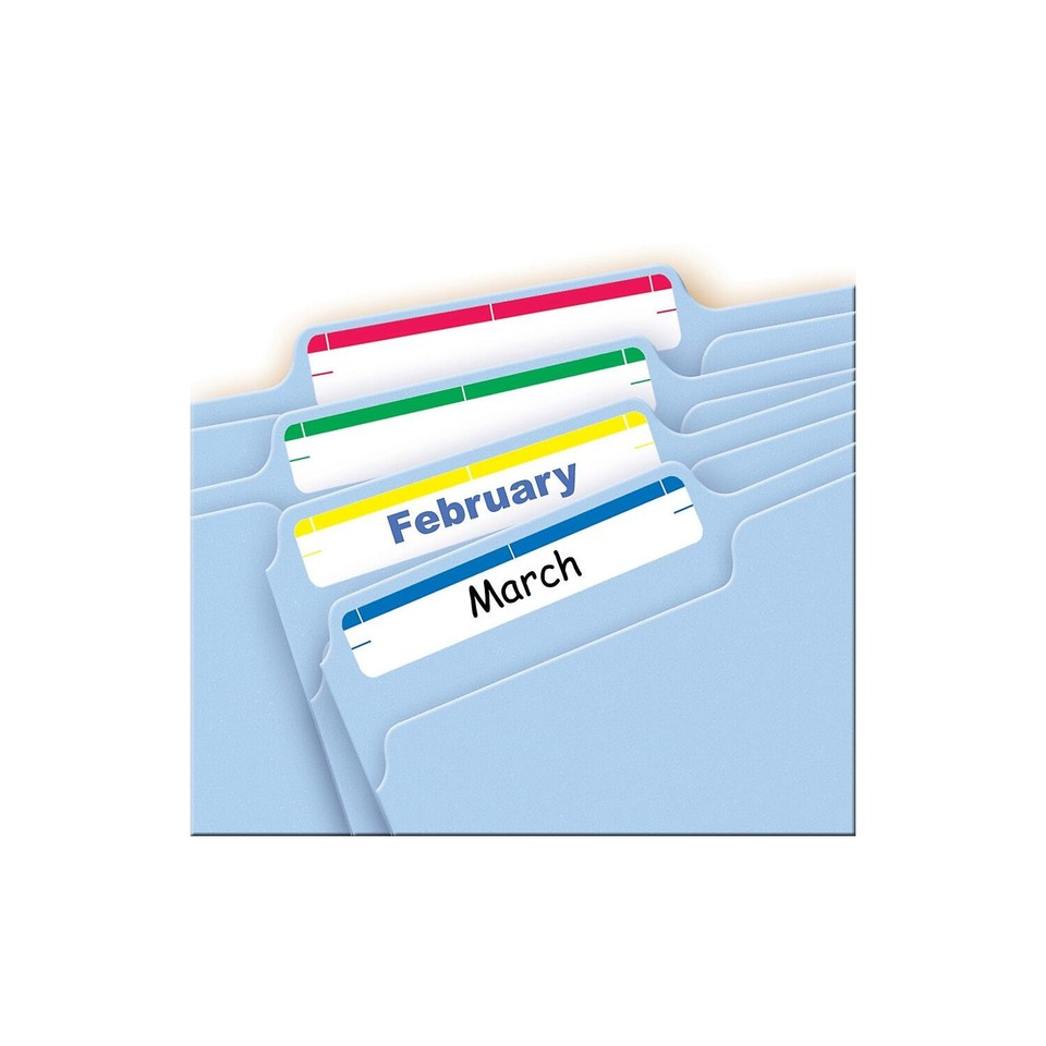Avery Laser/Inkjet File Folder Labels 2/3" x 3 7/16" Assorted Colors ...