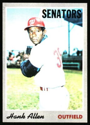 1970 Topps Hank Allen #14 Washington Senators | eBay