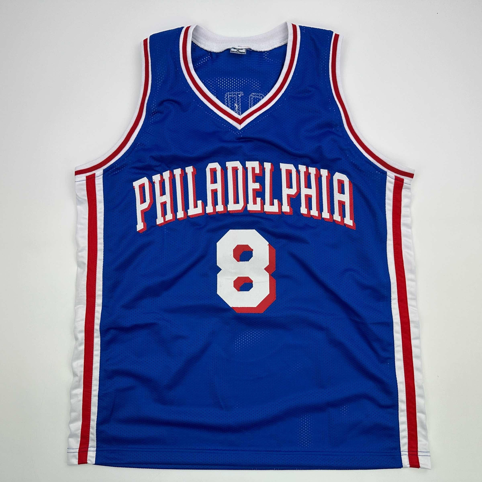 Facsimile Autographed Paul George Philadelphia Blue Basketball Jersey ...