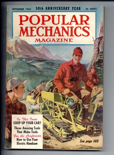 Popular Mechanics Magazine Vol. 98 #3 GD 1952 | eBay