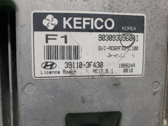 2010 Hyundai Equus VI ECU Engine Control Unit Module 39110-3F430 | eBay