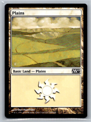 Basic Plains 2010 Magic: The Gathering MTG M10 #232/249 Basic Land - | eBay