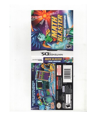 Math Blaster Prime Adventure Nintendo DS ARTWORK ONLY Authentic NO ...