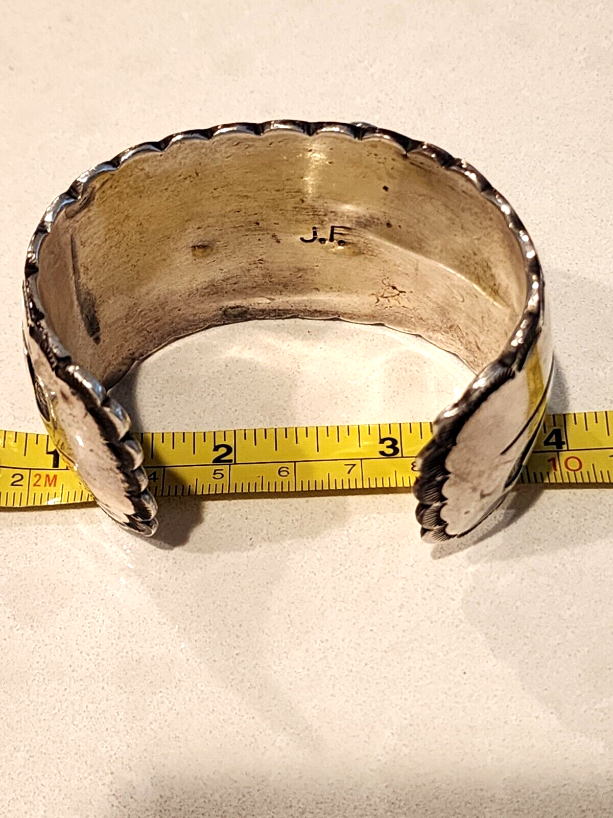 Vintage Huge Sterling Silver Cuff By Johnny Frank Navajo | eBay