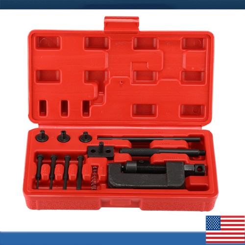 13PCS Chain Cutter Rivet Tool Set Riveting Breaker ATV/Bike/Motorcycle ...