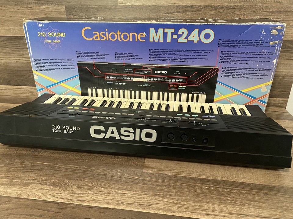 Casio MT-240 PCM MIDI Synthesizer Keyboard Casiotone Vintage *Read ...