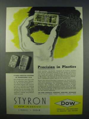 1943 Dow Styron Plastic Ad - Precision in Plastics | eBay