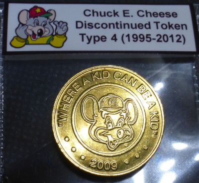 Chuck E. Cheese Token, Type 4 (1995-2012) Chucky Cheese's Great Gift ...