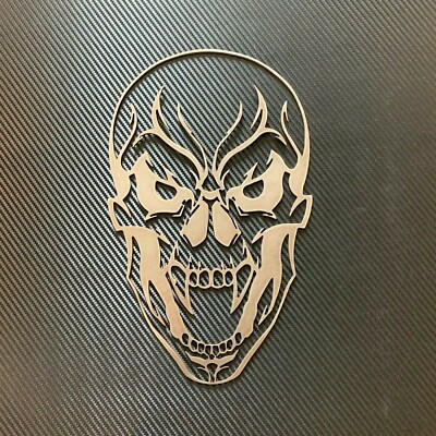 Skull 1 Plasma Cut Metal Wall Art--Garage, Rat Rod, Man Cave | eBay