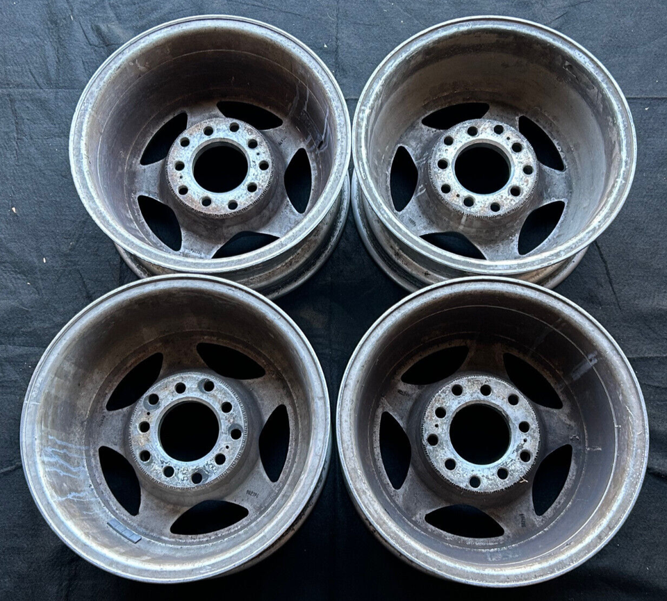 (4) 15" VINTAGE CENTERLINE HELLCAT HIGH POLISHED WHEELS 15X7 RIMS 5X5 ...