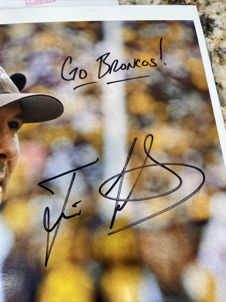 Tim Lester Western Michigan Broncos Football Coach Autograph Signed ...