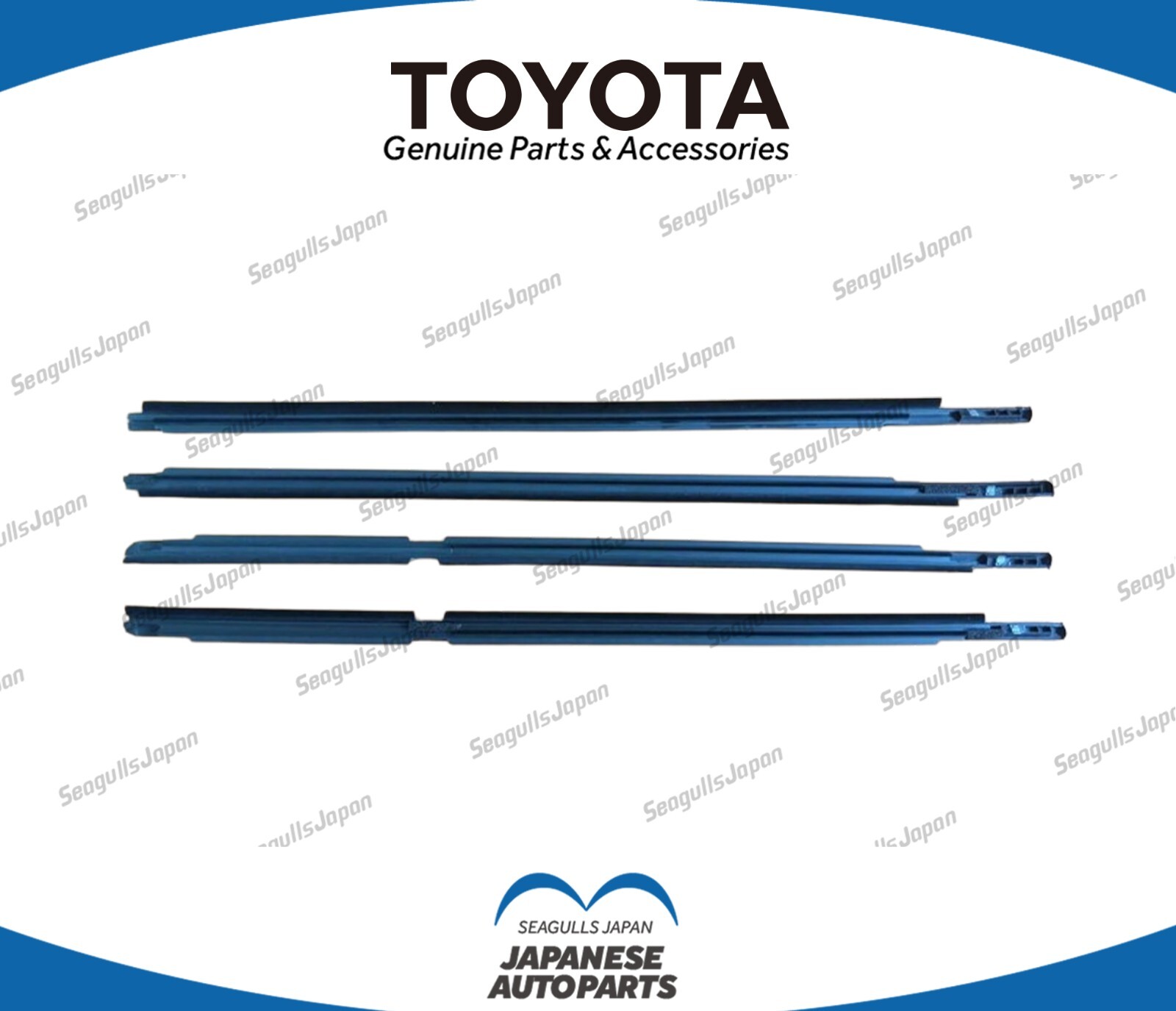 Toyota Yaris Vitz 2005-10 OEM Genuine Outer Door Glass Weatherstrip ...