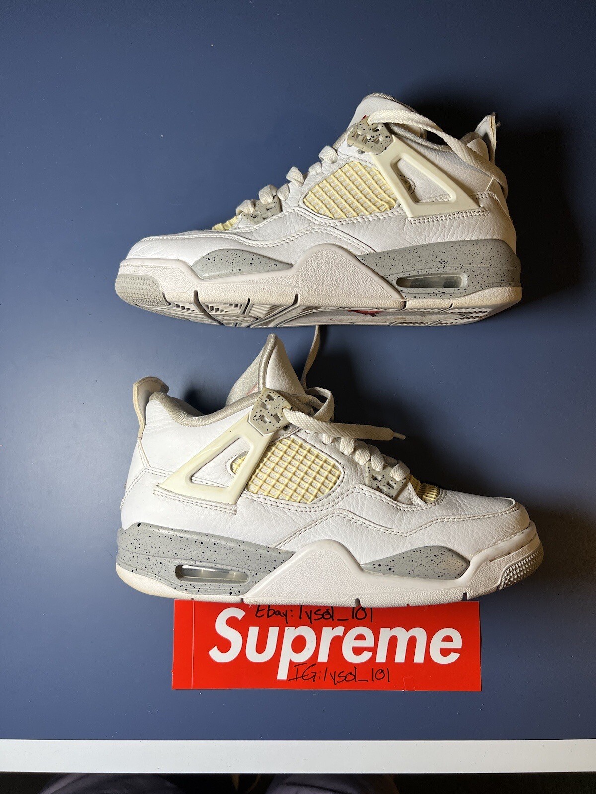 Pre-Owned - Size 5Y - Jordan 4 Retro - White Oreo GS - DJ4699-100 | eBay