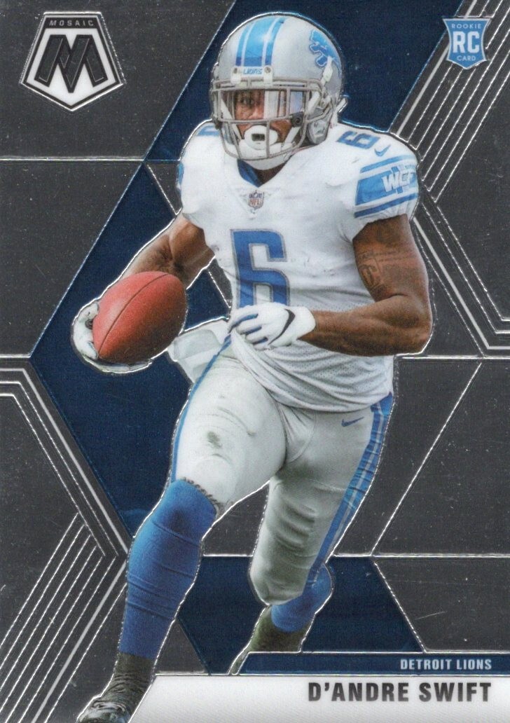 D’Andre Swift Rookie Card 2020 Panini Mosaic Football #215 NFL Eagle ...