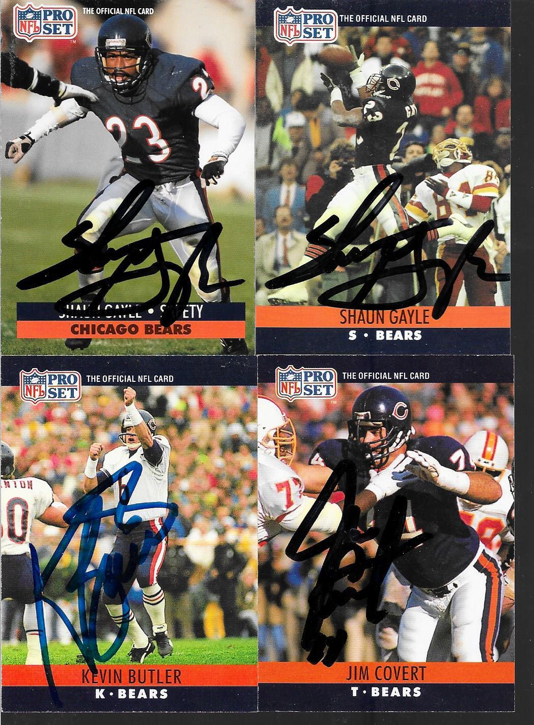 1990 Pro Set - KEVIN BUTLER - Hand Signed Autograph Card - CHICAGO ...