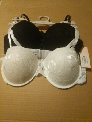 CHINESE LAUNDRY SET OF 2 LACE PUSH UP BRAS 36C NWT | eBay