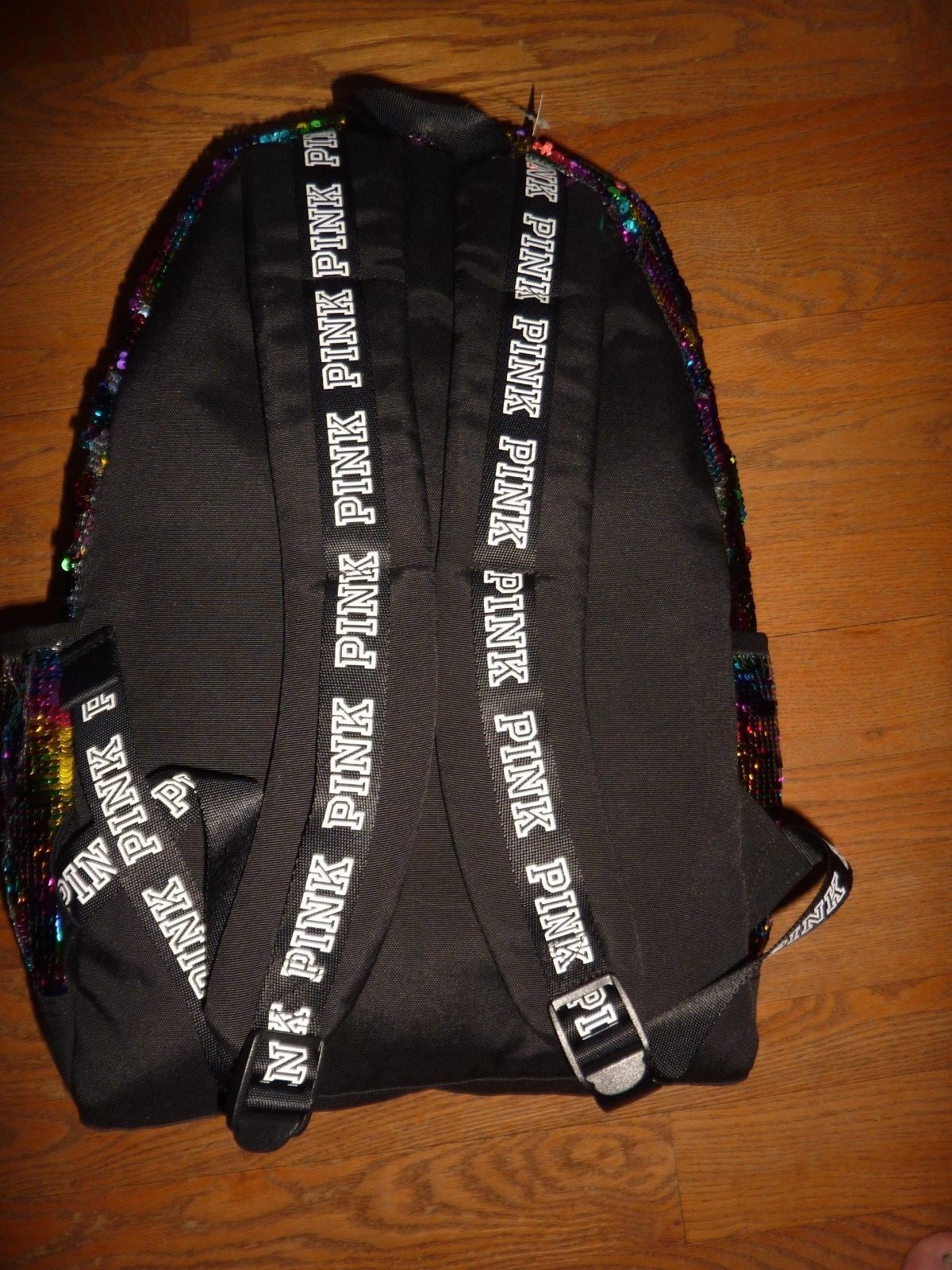 VICTORIAS SECRET PINK BLING NEW FASHION SHOW CAMPUS BACKPACK ZIP BOOK ...