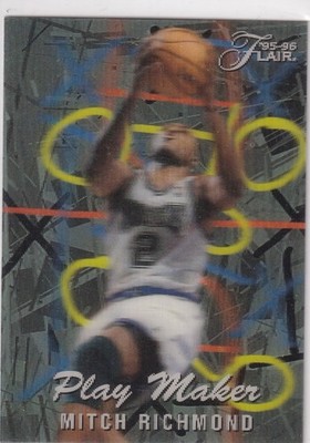 1995-96 Flair Fleer Mitch Richmond Play Maker Case Hit SSP Sacramento ...