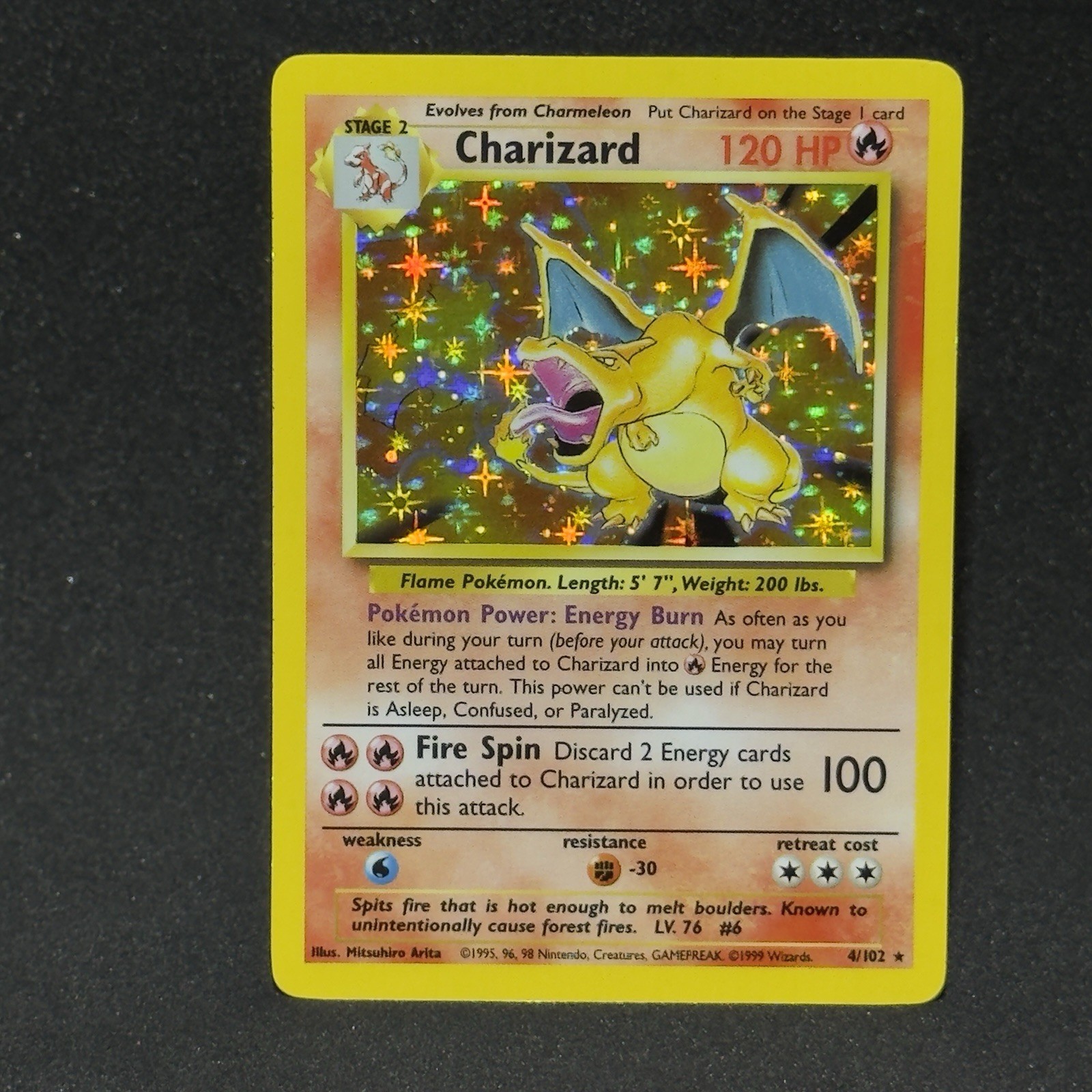 Charizard 1999 Pokemon Game #4 Unlimited Holo Price Guide - Sports Card ...