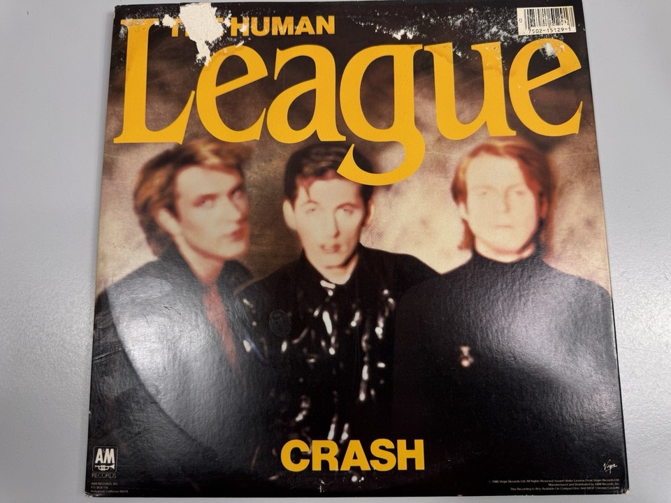 THE HUMAN LEAGUE Crash - Vinyl Album - 1986 A&M Virgin Records - 12” LP ...