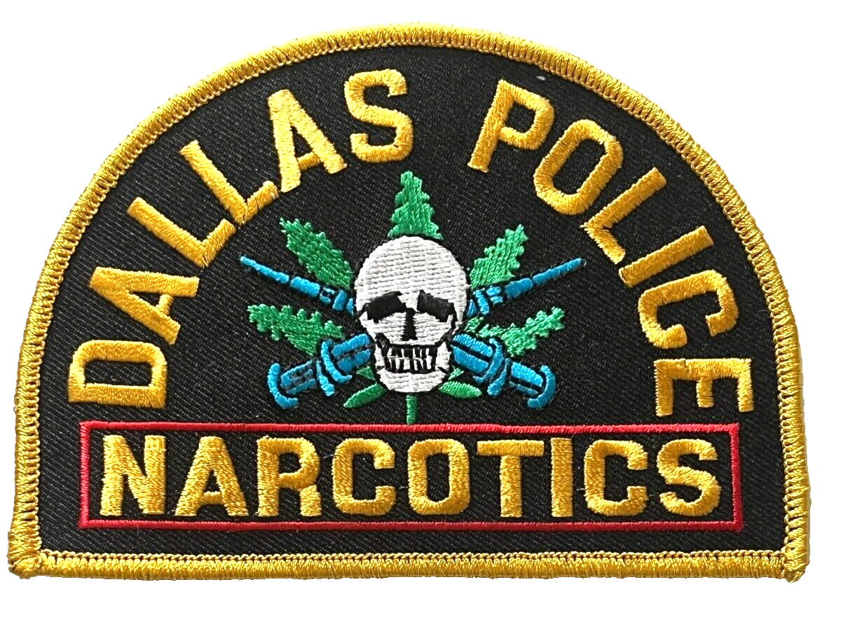 DALLAS POLICE DEPARTMENT NARCOTICS SSI FULL COLOR 3.4" x 4.6" PATCH ...