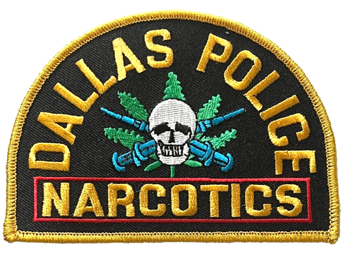 DALLAS POLICE DEPARTMENT NARCOTICS SSI FULL COLOR 3.4" x 4.6" PATCH ...