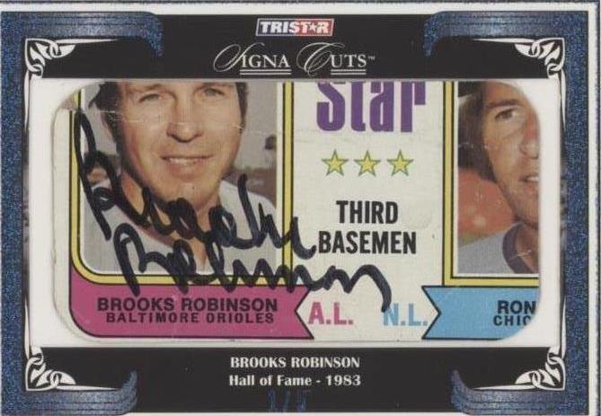2008 TRISTAR Signa Cuts Cut Autographs - Brooks Robinson Blue /5 for ...