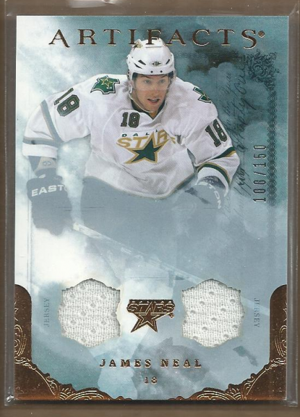2010-11 Artifacts Jerseys Bronze #51 James Neal Jersey 108/150 - NM-MT ...