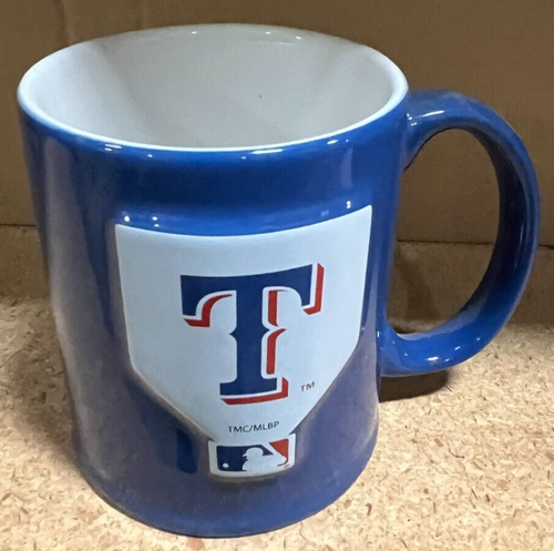 Texas Rangers Coffee Cup 15oz Ceramic Sculpted Home Plate Mug MLB ...