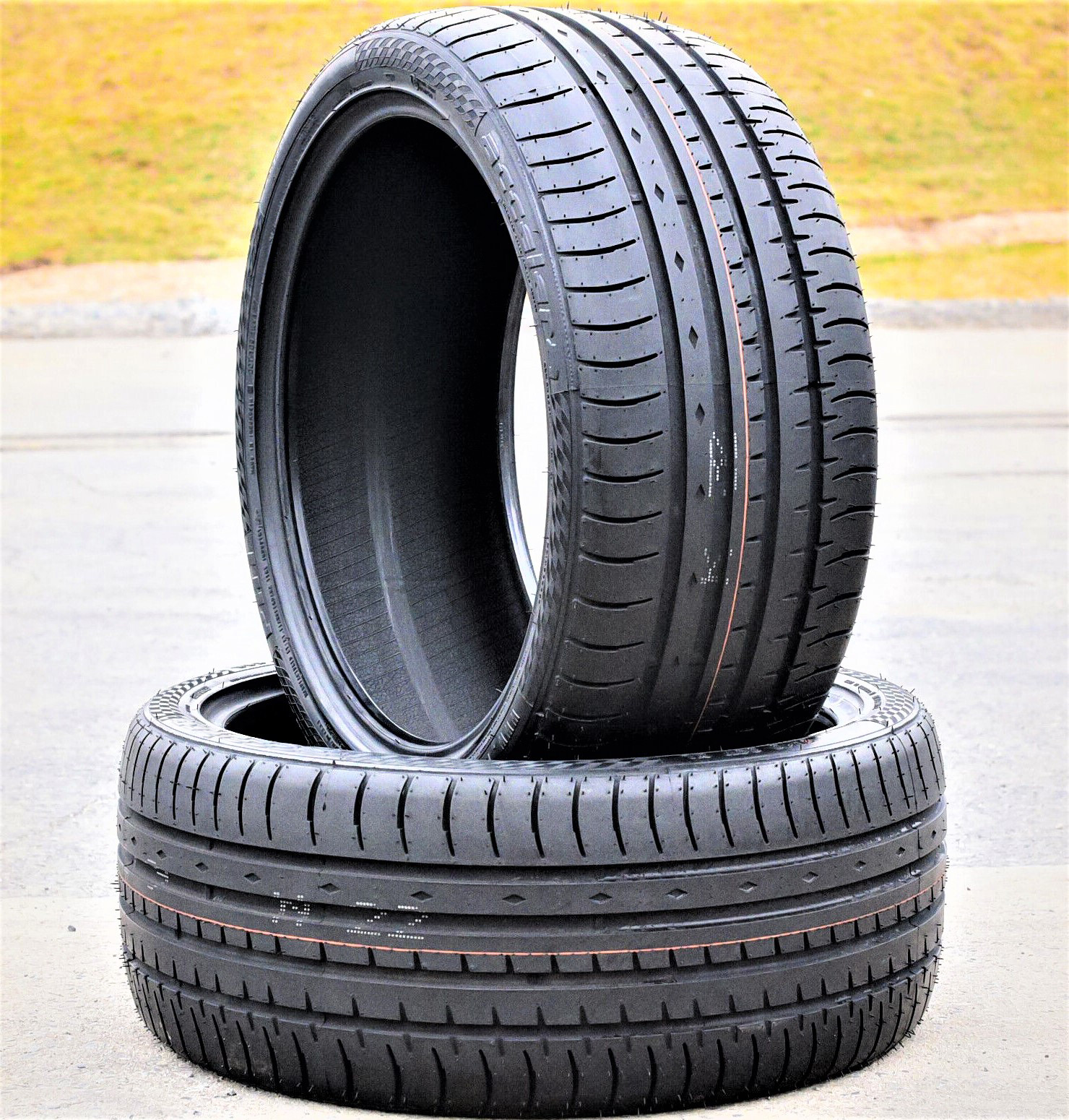 2 Tires Accelera Phi 255/40ZR19 255/40R19 100Y XL A/S High Performance ...