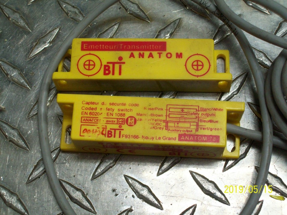 *SET* F93166 BTI ACOTOM SAFETY SWITCH RECEIVER and EMITTER ...