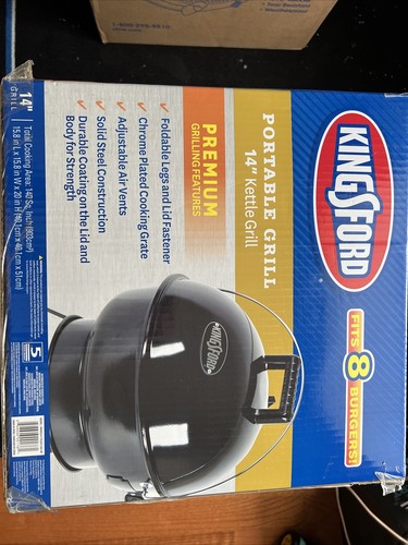 NEW Kingsford 14" Portable Charcoal Grill Black Camping Hunting RV ...