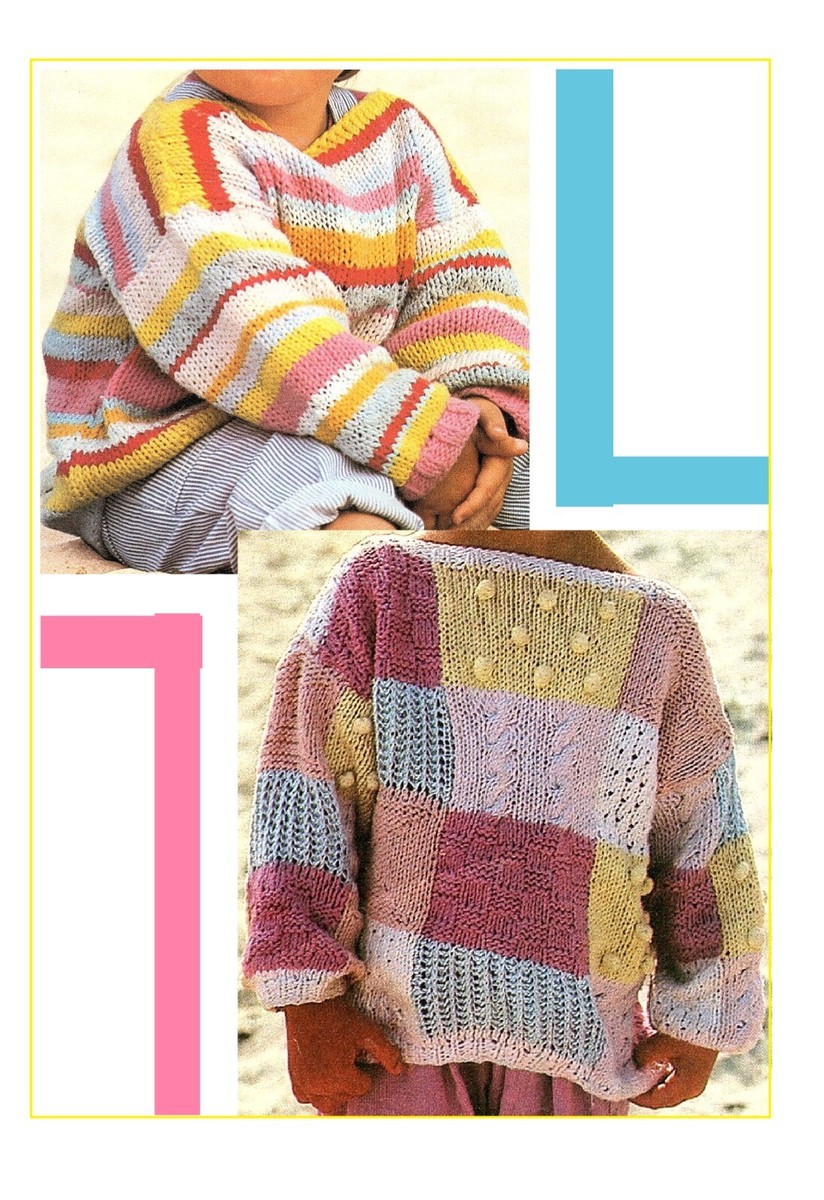 Patchwork Knitting Patterns Sweater Woman Spring / Summer Models