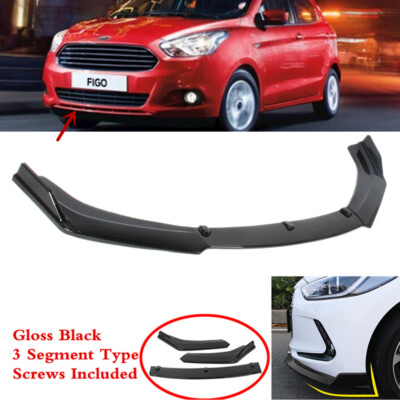 Fit For Ford Figo 2016-2021 Front Bumper Lower Lip Spoiler Splitter ...
