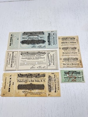 North Pennsylvania Philadelphia & Reading Railroad Train Tickets ...