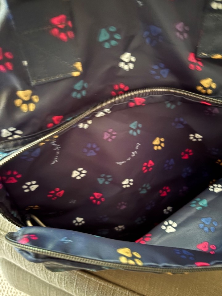 LUG Ranger XL Navy Blue Paw Print Tote Bag Handbag Carry-On Travel | eBay