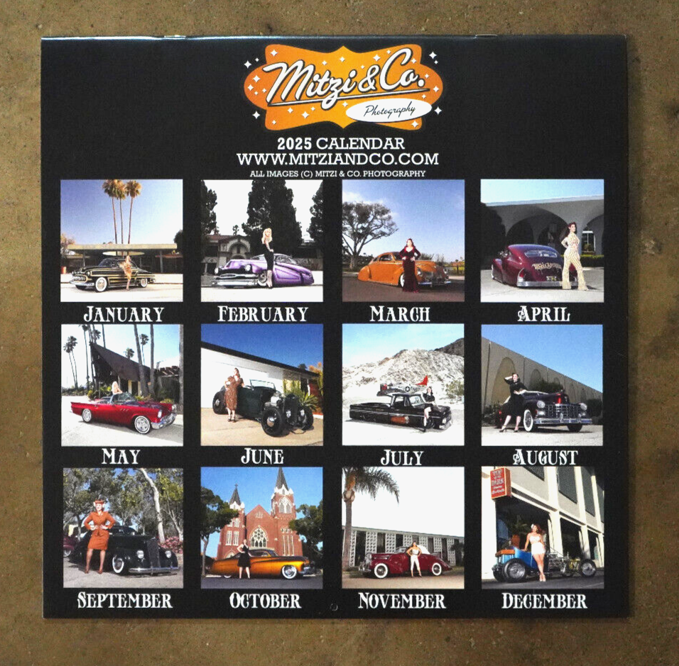 2025 Hot Rod & Custom PIN-UP Calendar 12 Months vintage car classic ...