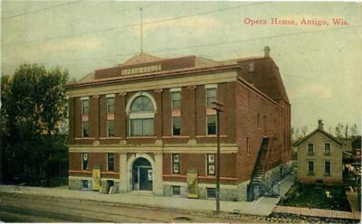 Postcard Opera House, Antigo, Wisconsin - used in 1915 | eBay