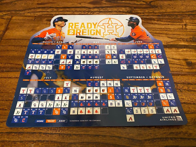 2023 Houston Astros Schedule Magnet SGA Opening Day MLB Refrigerator 3 ...