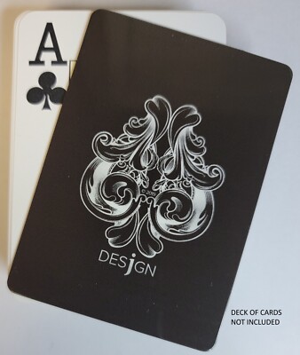 Premium Bridge Size Desjgn Spades Cut Card Dealer Stiff Flexible ...