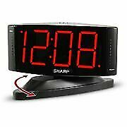 Sharp SPC033A 1.8" Red LED Dimmer Alarm Clock for sale online | eBay