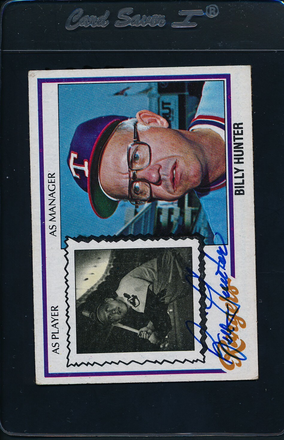 1978 Topps #548 Billy Hunter Rangers Signed Auto *7729 | eBay