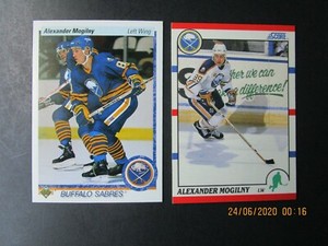 1990 UPPER DECK & 1990 SCORE ALEXANDER MOGILNY MINT ROOKIE CARDS | eBay