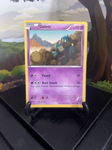 Golett 42/111 - Furious Fists - Common - Pokemon Card TCG - LP | eBay