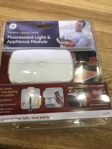 NEW GE Fluorescent Light & Appliance Module Z-Wave Plug-in Smart Switch ...