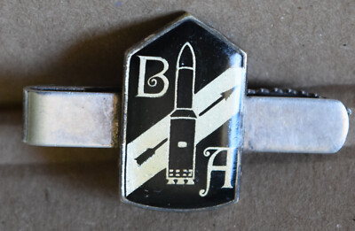 Australian Silver enamel 1960's Ban Atomic Bomb tie pin K G LUKE ...