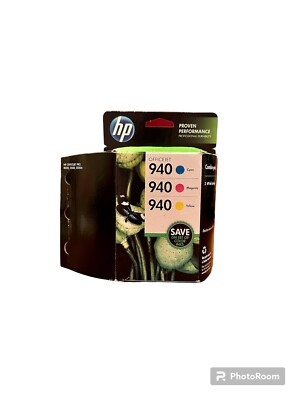 Genuine HP 940 3-pack Cyan Magenta Yellow Ink Cartridges Combo Printer ...