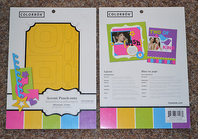 NEW ~ Colorbok {545 Pieces} 8.5 X 12 Accent Punch-outs {5 Colors} Great ...