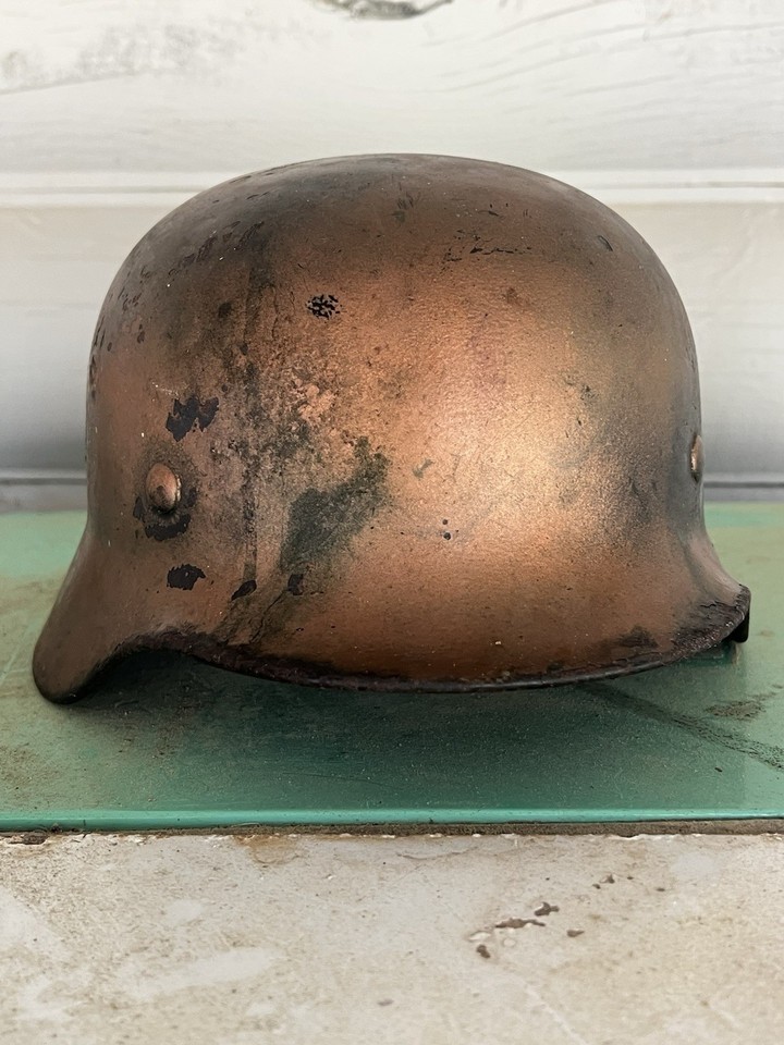 WW2 M40 German Helmet WWII M40 Combat helmet size 64 Free Shipping | eBay